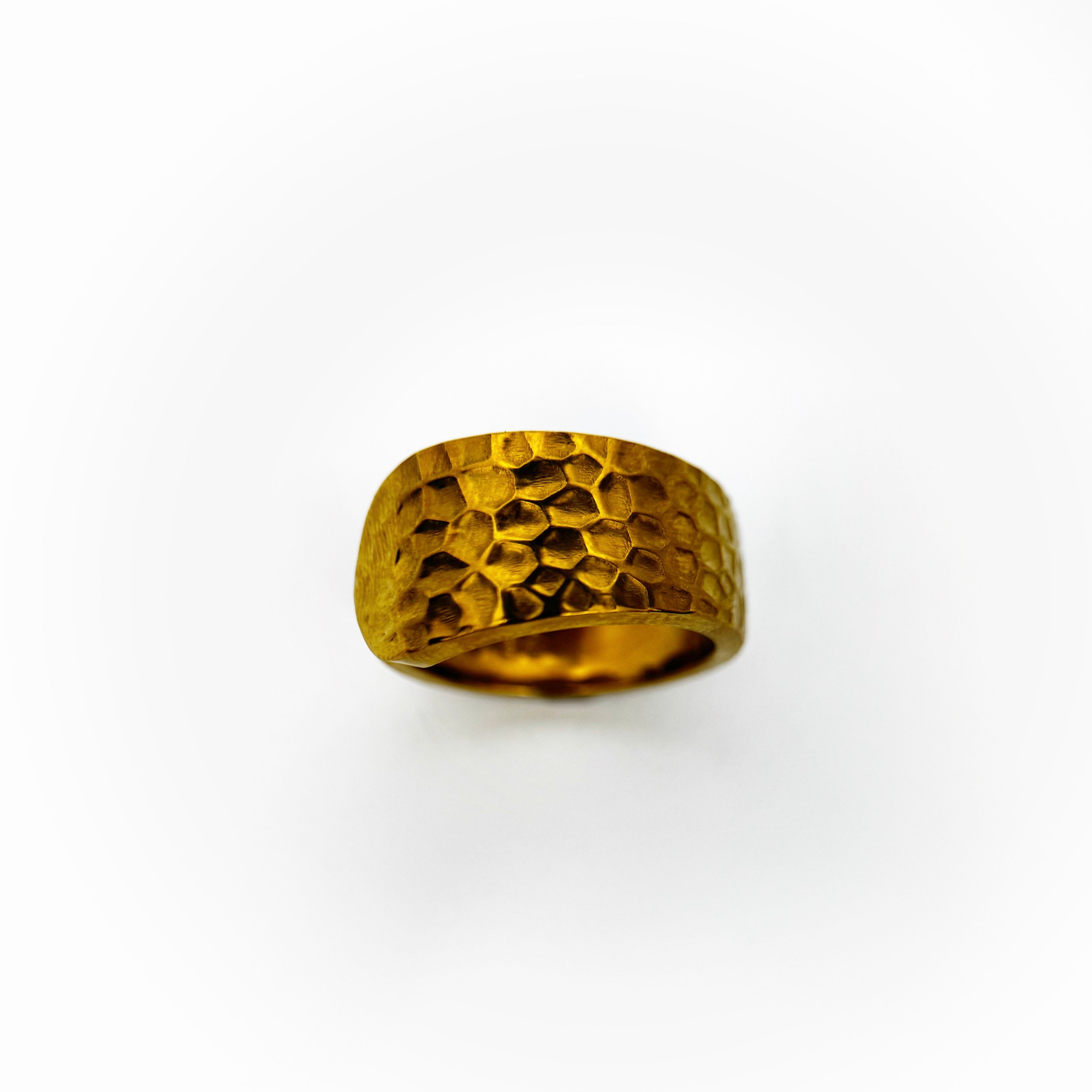 Gold Hammered Spoon Ring – Addison Ann Jewelry